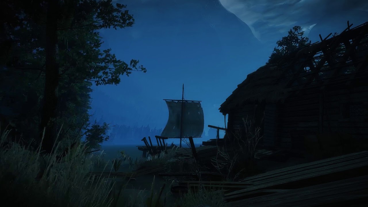 The Witcher 3 (ASMR/Sleep Aid) NapTime in Lakeside Hut - Ambient Sounds ...