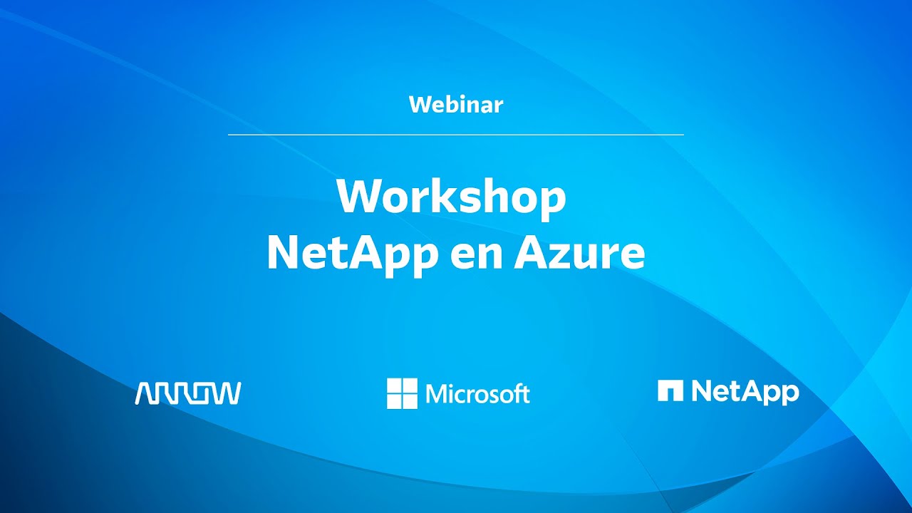 Workshop NetApp en Azure - YouTube