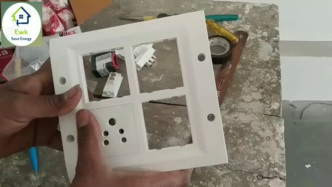 Open PVC board 8 Module Square Box Connection & Installation ||By EWK ...