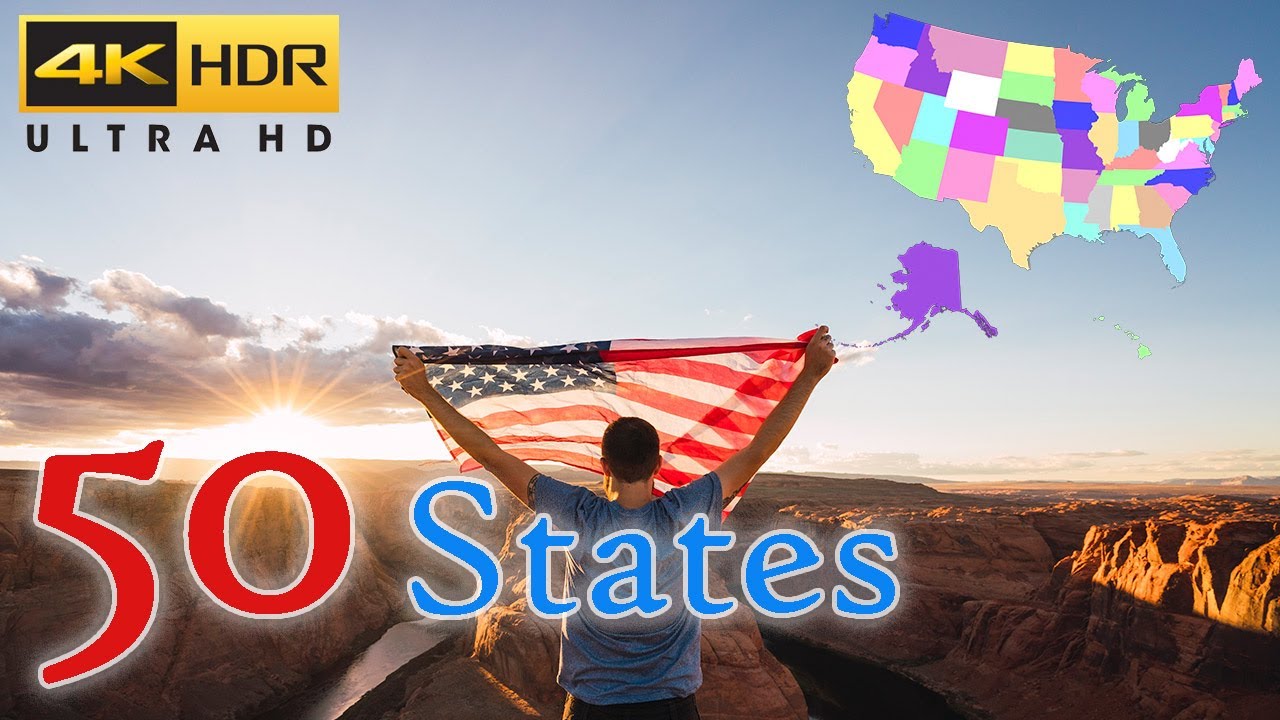 🇺🇸All 50 States Of United States Scenic Relaxation - 4K UHD - YouTube