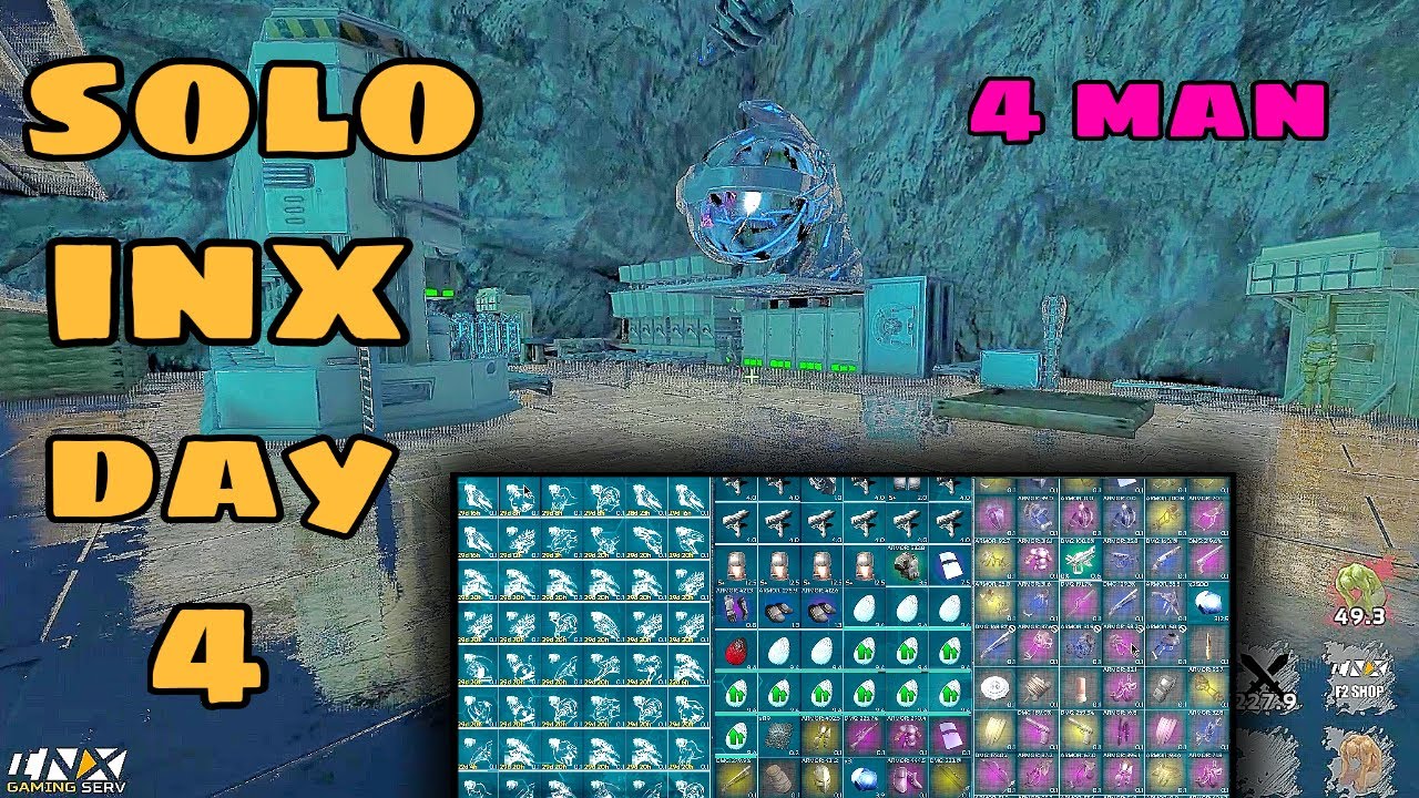 Ark PvP INX Raid Day 4 Solo The Hardest 1000 Hours - YouTube