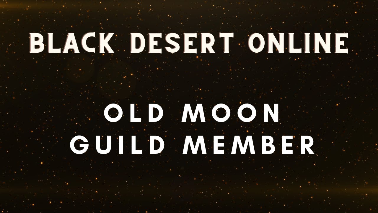 Black Desert Online | Character | Stable Keepers | Old Moon Guild ...