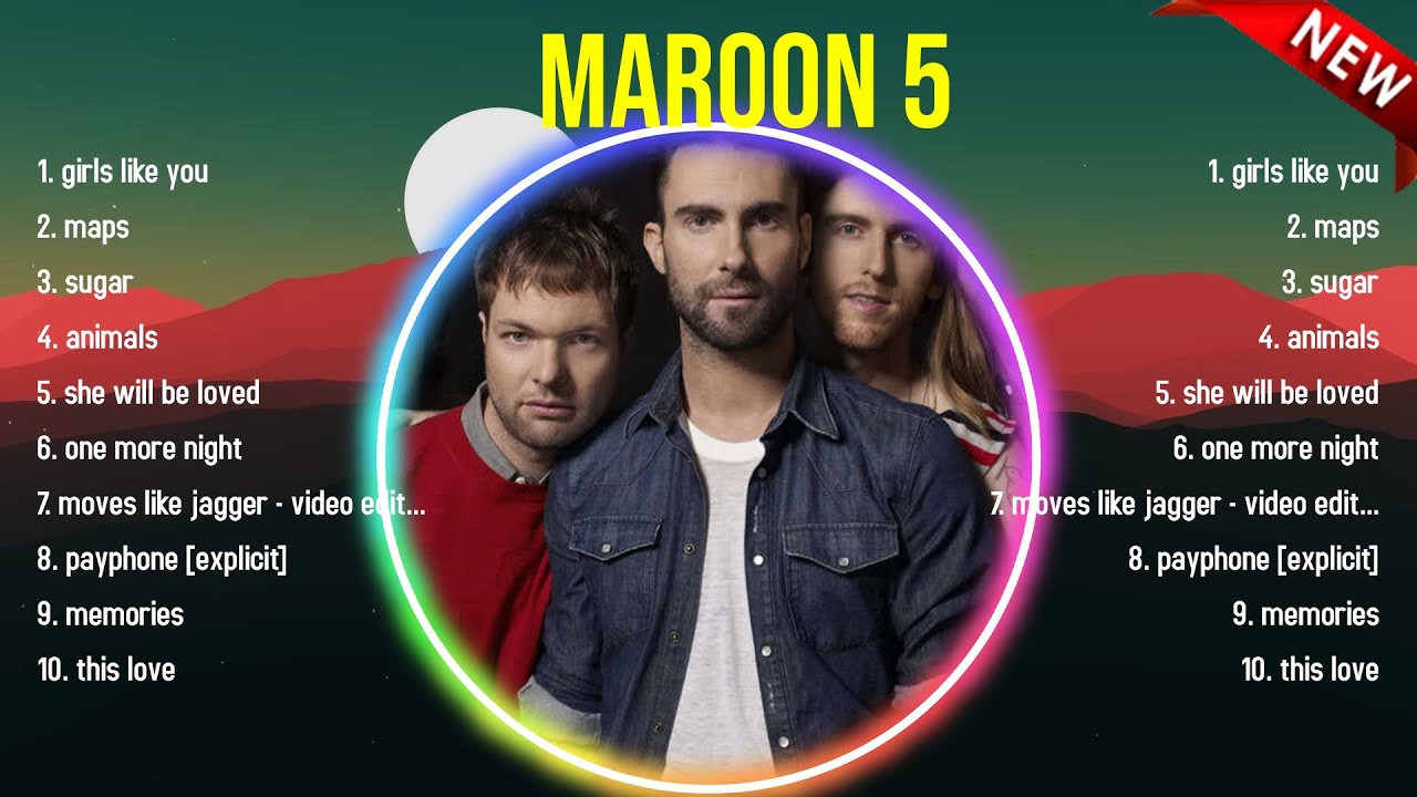 Top 10 songs Maroon 5 2024 ~ Best Maroon 5 playlist 2024 - YouTube