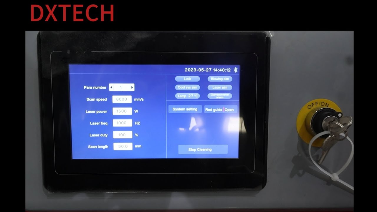 DX230436C 1500W Mini laser cleaning machine inspection video for US ...