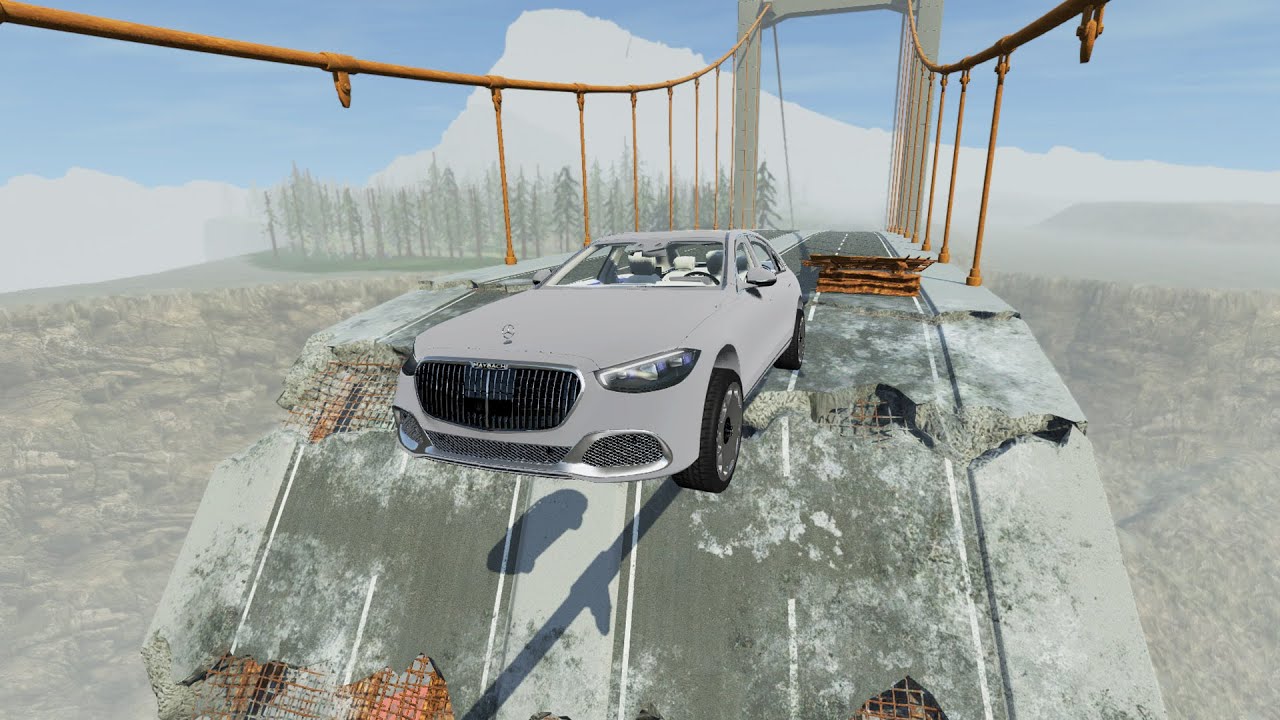 CAN SOMEONE OVERFLOW THE DESTROYED BRIDGE !? BeamNG.drive - YouTube