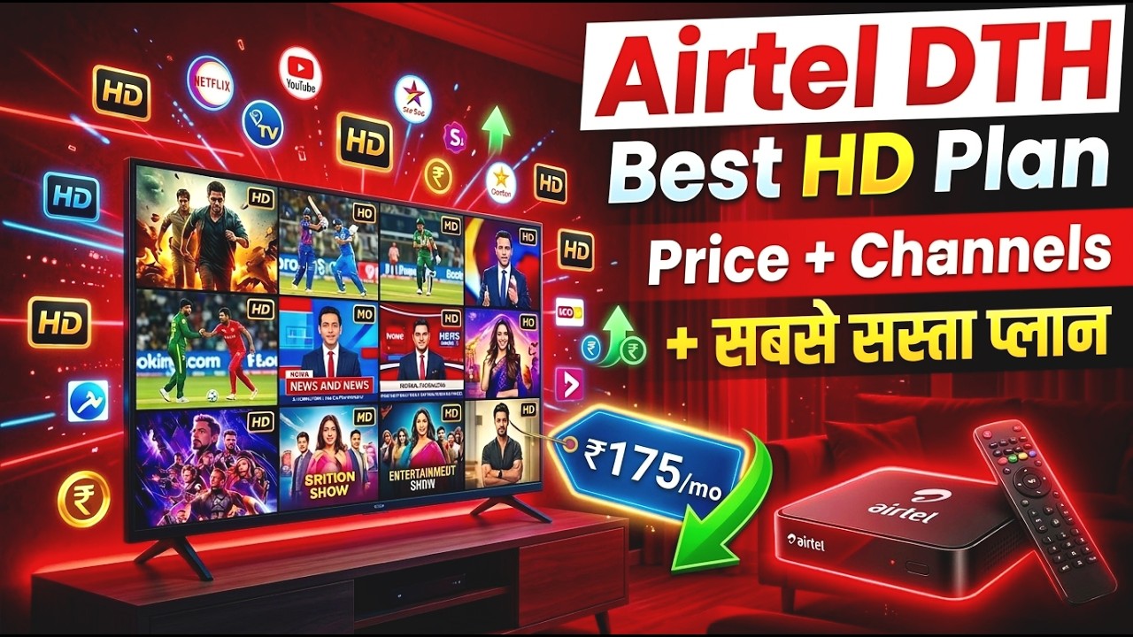 Airtel DTH Best Recharge Plan 2026 | How to Recharge Airtel Dish TV ...