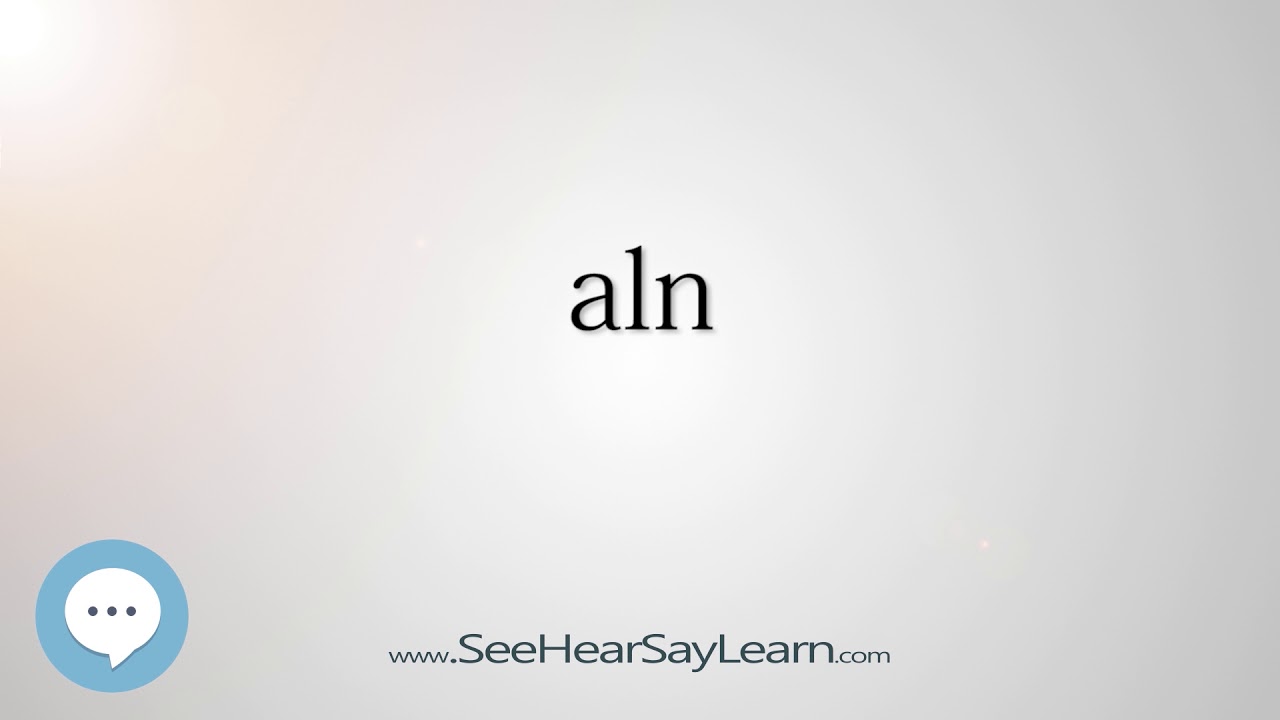 aln (Every English Word Pronounced) 📕🔊🗣️😎 - YouTube