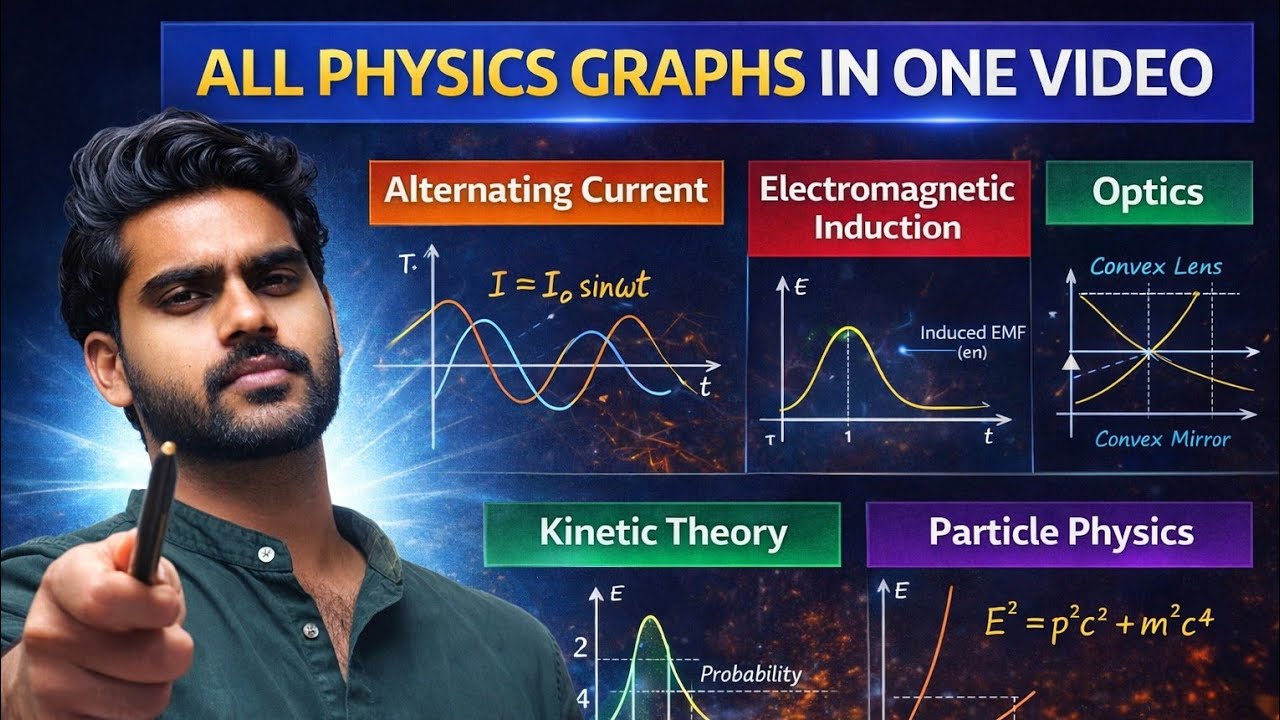 All Physics Graphs in One Video | Class 12 CBSE 2026 | Important Graphs ...
