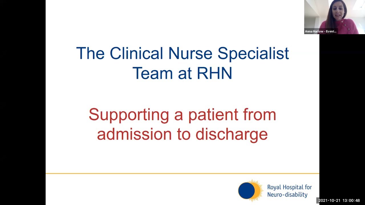 RHN open lecture: Clinical Nurse Speicalist Team at the RHN - YouTube