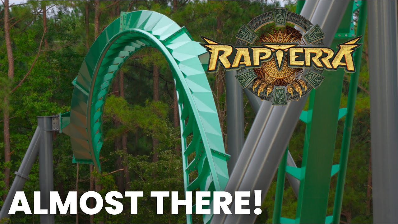 Rapterra Construction Update - Track Almost Complete!! Kings Dominion ...