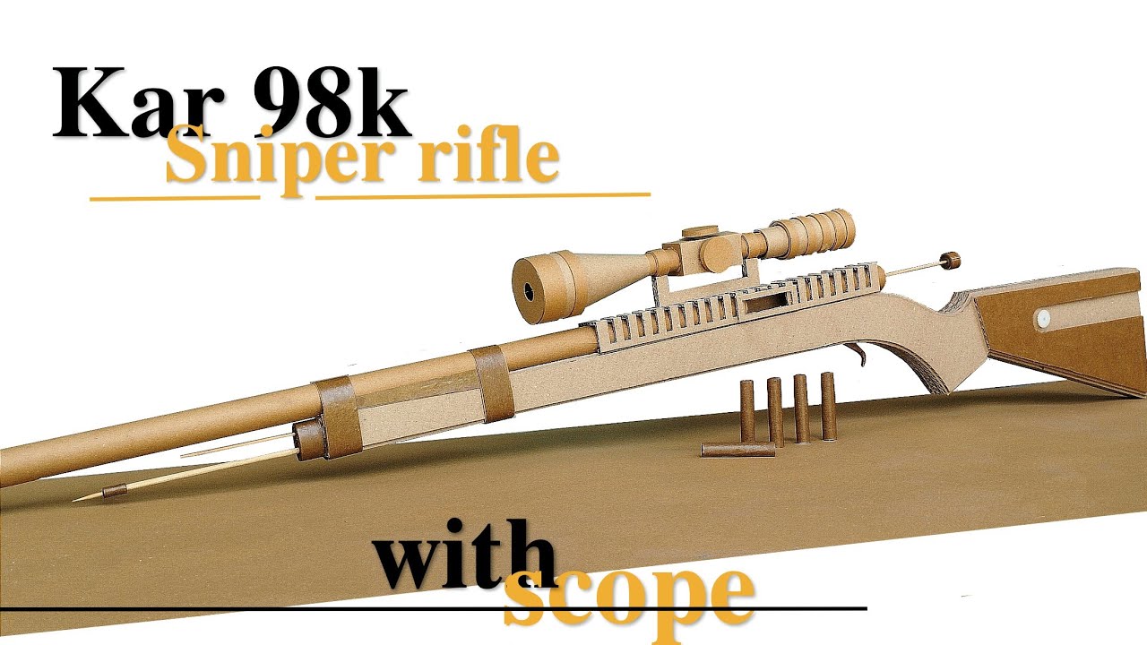 Most Popular Kar-98k Gun | Awesome DIY Cardboard Craft - YouTube