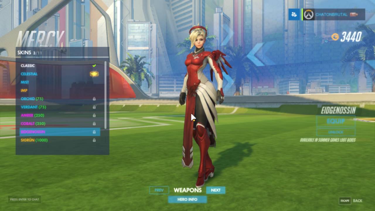 Mercy : New Swiss Skin ! [Overwatch] - YouTube