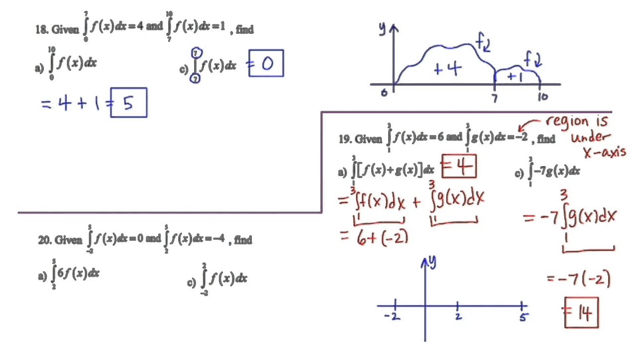 MathCamp321: Calculus - The Definite Integral (part 2) [4.3] - YouTube