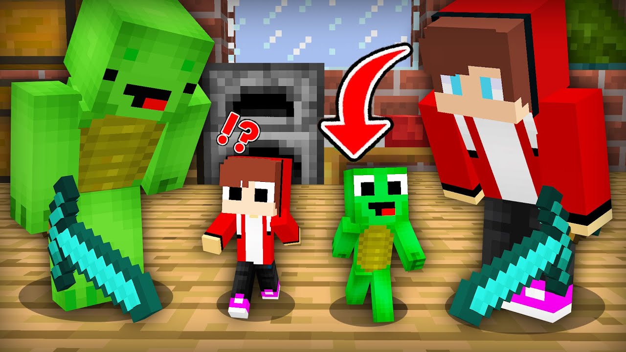 Tiny Baby Mikey And Baby JJ vs Mikey And JJ Family in Minecraft (Maizen Mizen Mazien) - YouTube