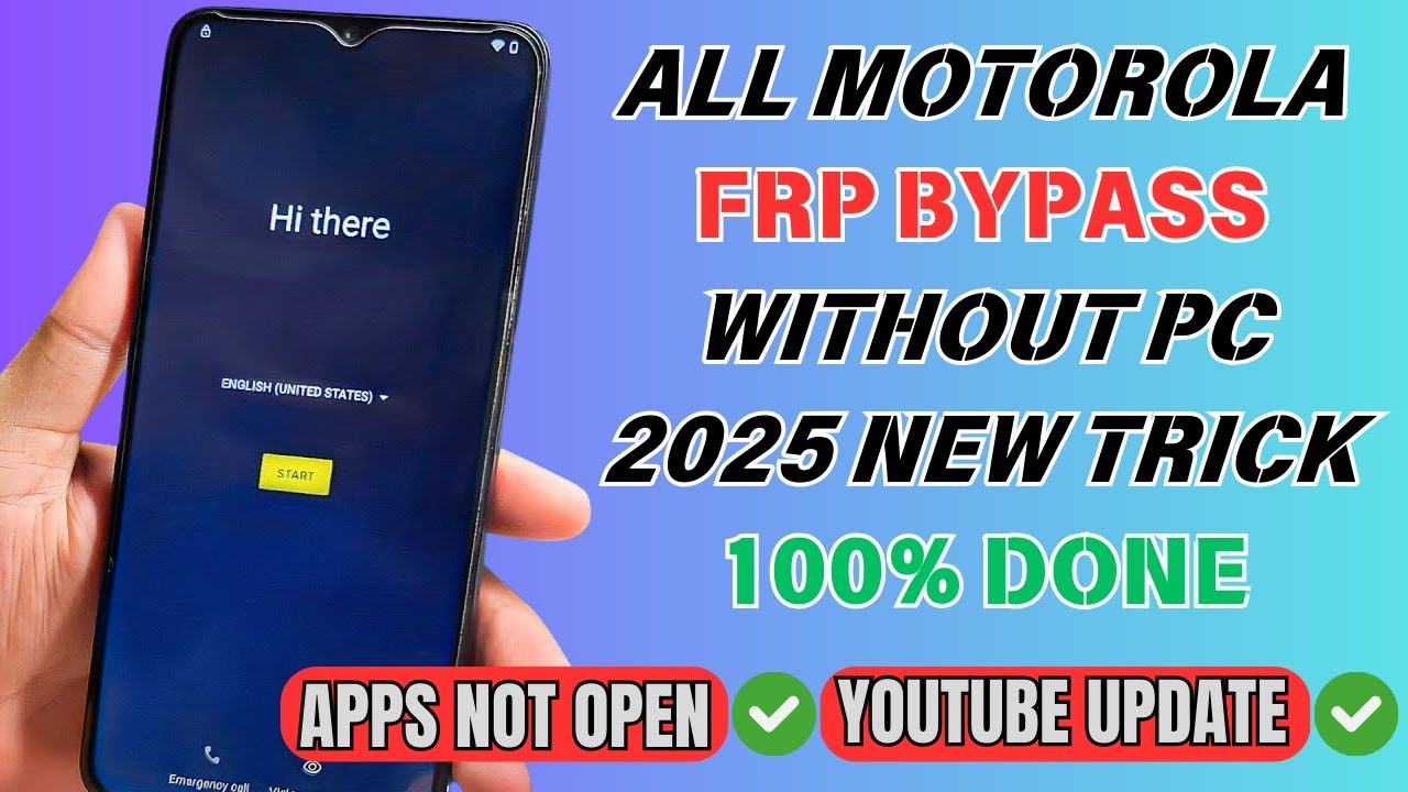 All Motorola FRP Bypass 2025 Without Pc | Moto FRP Bypass New Method ...