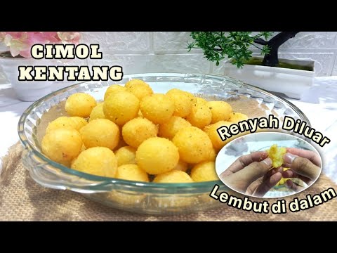Resep CIMOL KENTANG!! Garing Diluar, Lembut Didalam. Ide cemilan dan ...