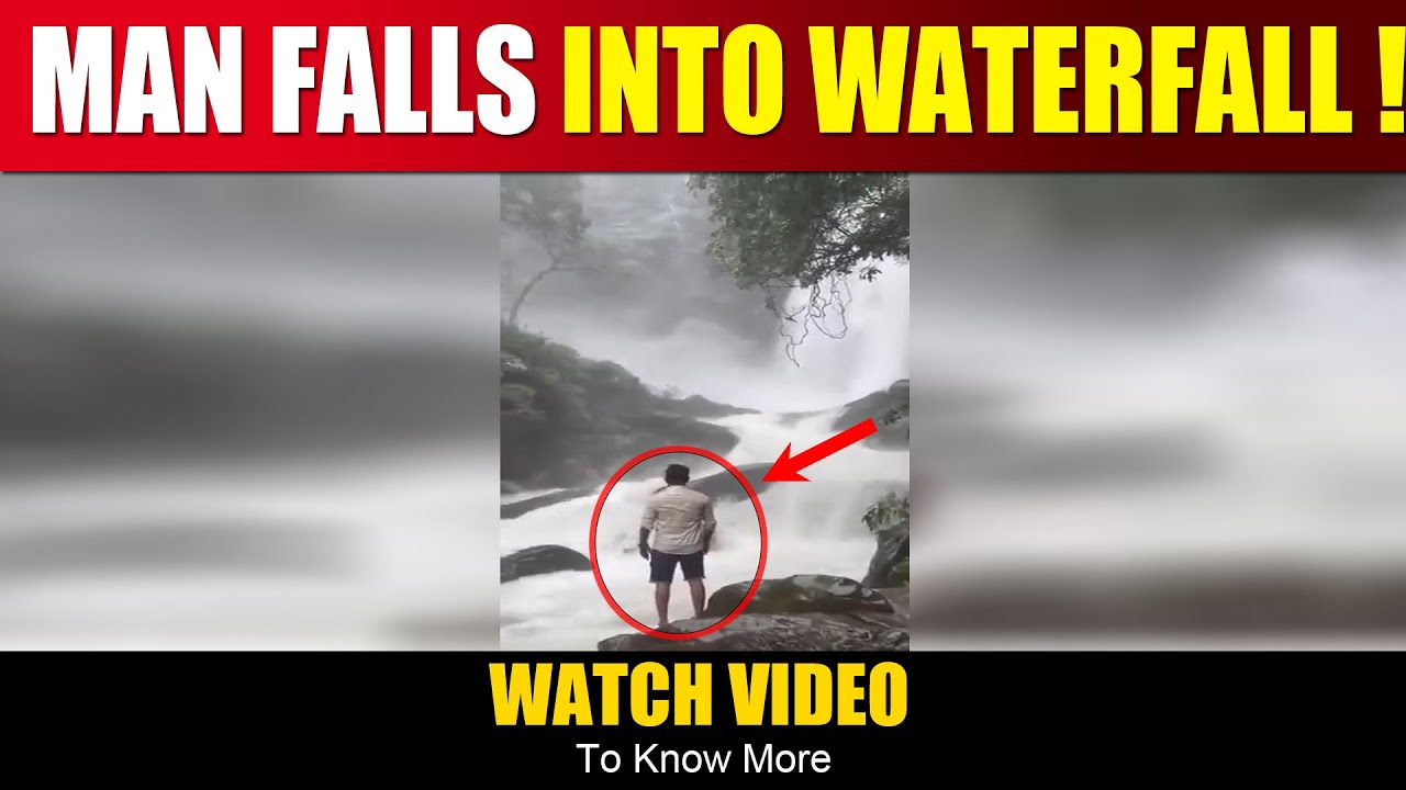 A Man Falls Into Waterfall While Filming Instagram Reel | Arasinagundi ...
