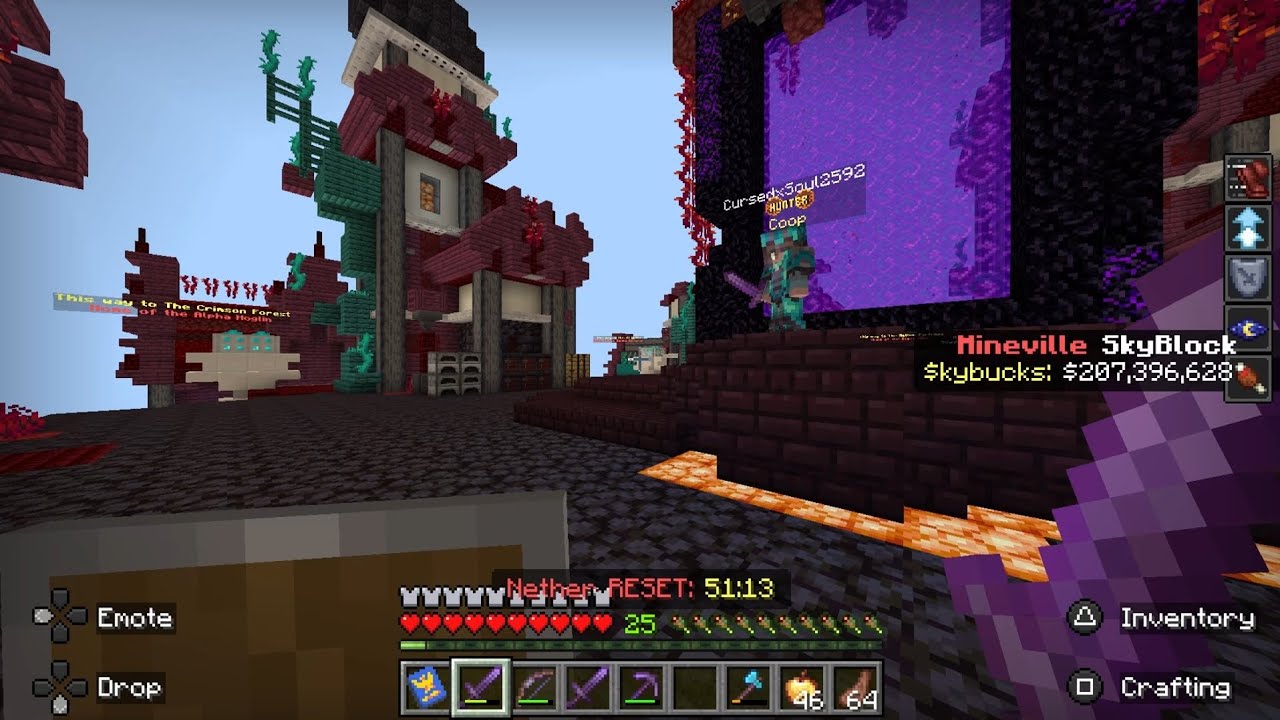 Nether Tour/Tutorial. Mineville Skyblock - YouTube
