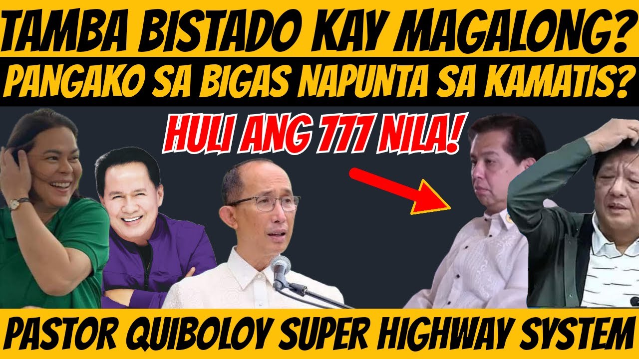 MAGALONG MAY PAS@BOG SA MAANOMALYANG 777 NI TAMBA? ANG SA BIGAS NAPUNTA ...