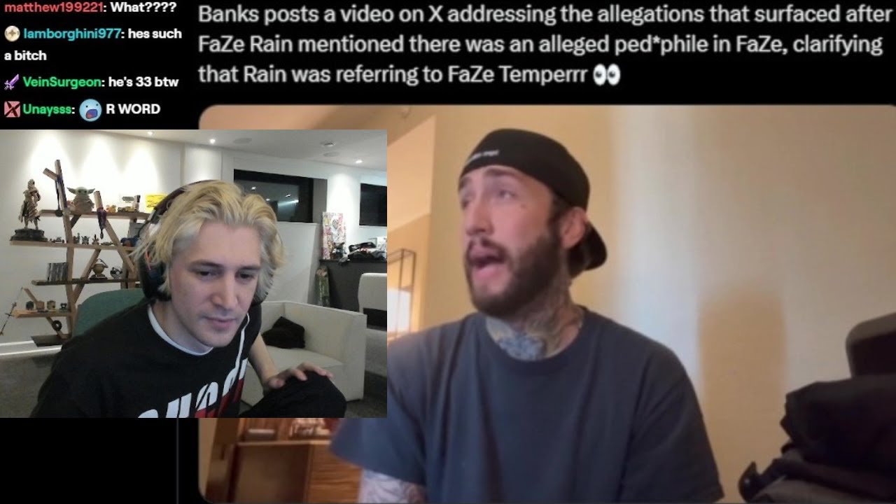 xQc Reacts to Faze Rain & FaZe Banks Exposing "FaZe Temperr" of being a ...
