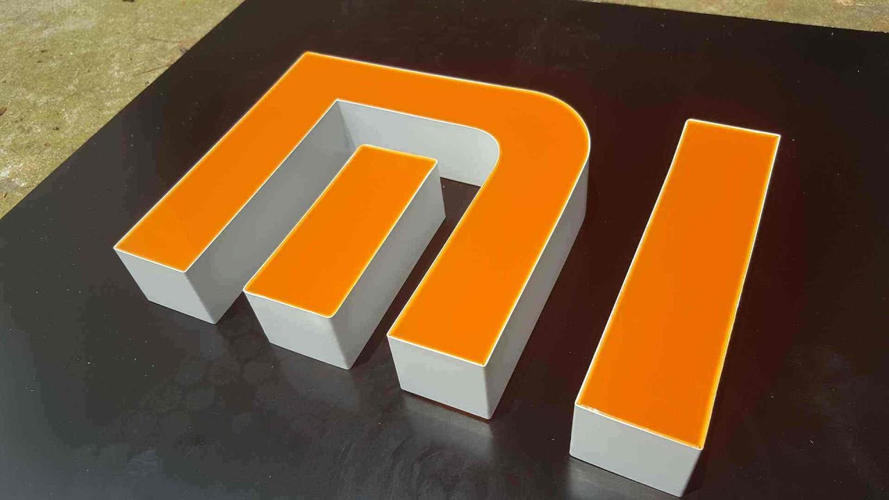 Sign, colorful liquid acrylic letter making with UV machine - YouTube