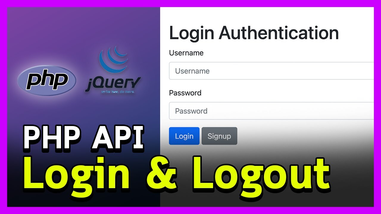 ระบบ Authen EP2 : สอนทำเข้าสู่ระบบ Login ด้วย PHP API - YouTube