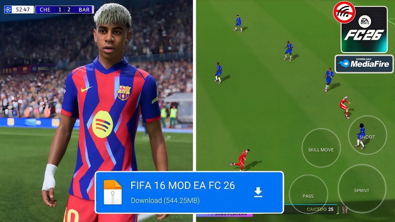 Update! FIFA 16 MOD FC 26 Android Offline | Career Mode FULL FACES ...