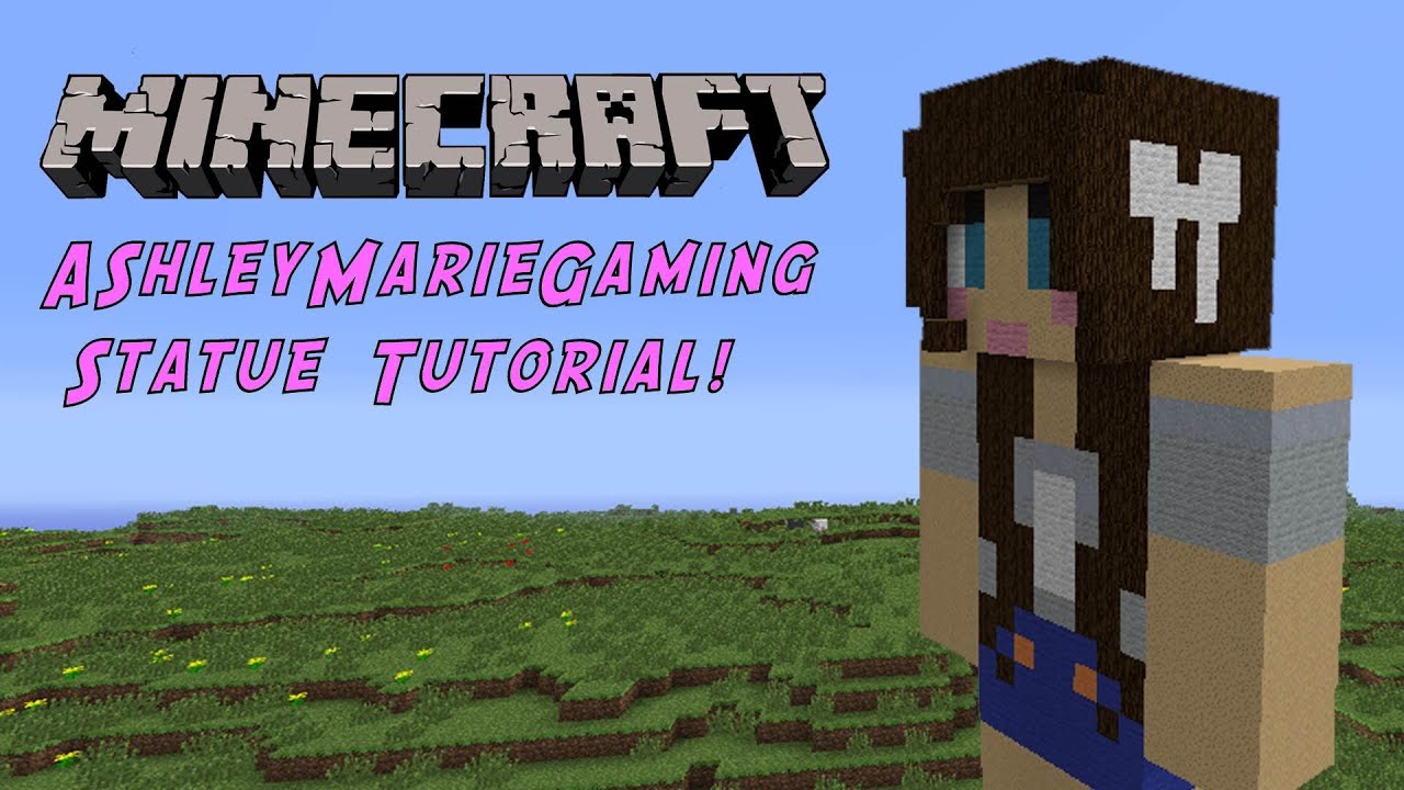 Minecraft Tutorial: AshleyMarieGaming Statue - YouTube