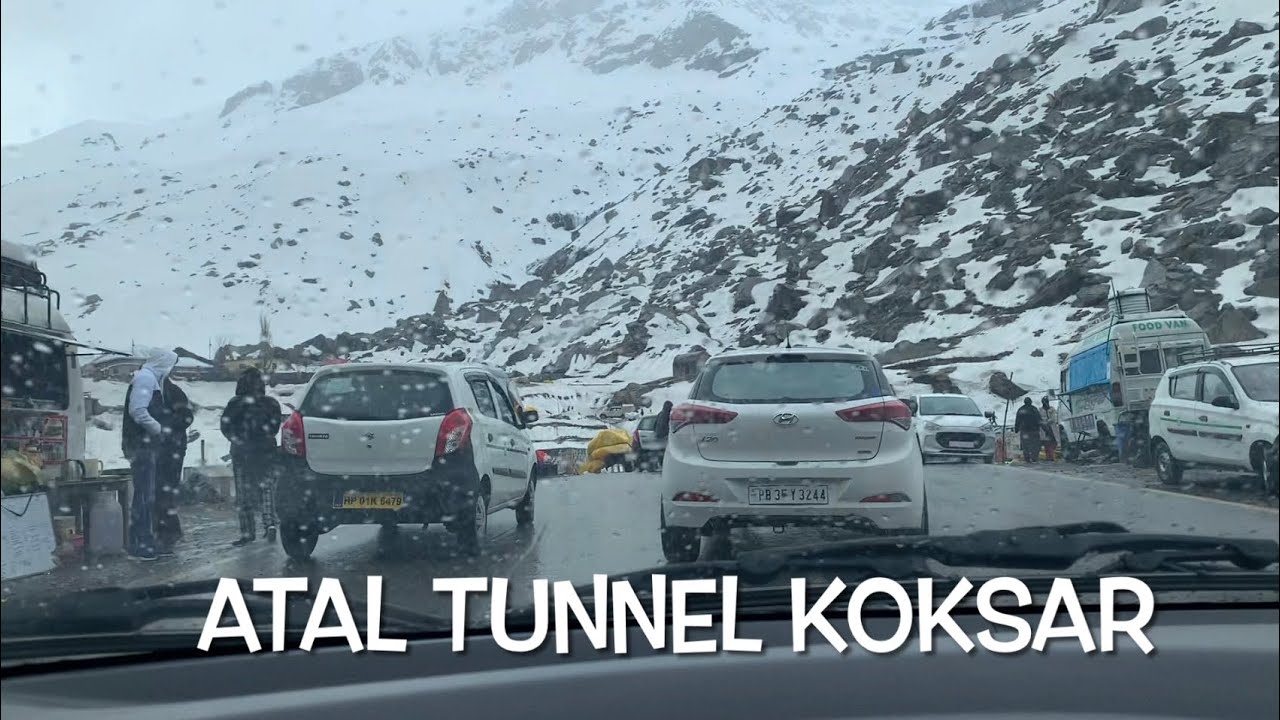 ATAL TUNNEL | Koksar | Manali | Jispa | Darcha | Koksar snow point ...