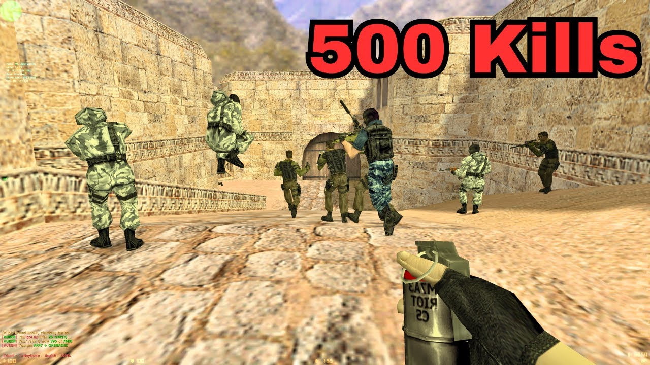 (500 Kills Challenge) Completed in Dead Match | Counter Strike 1.6 2000 ...