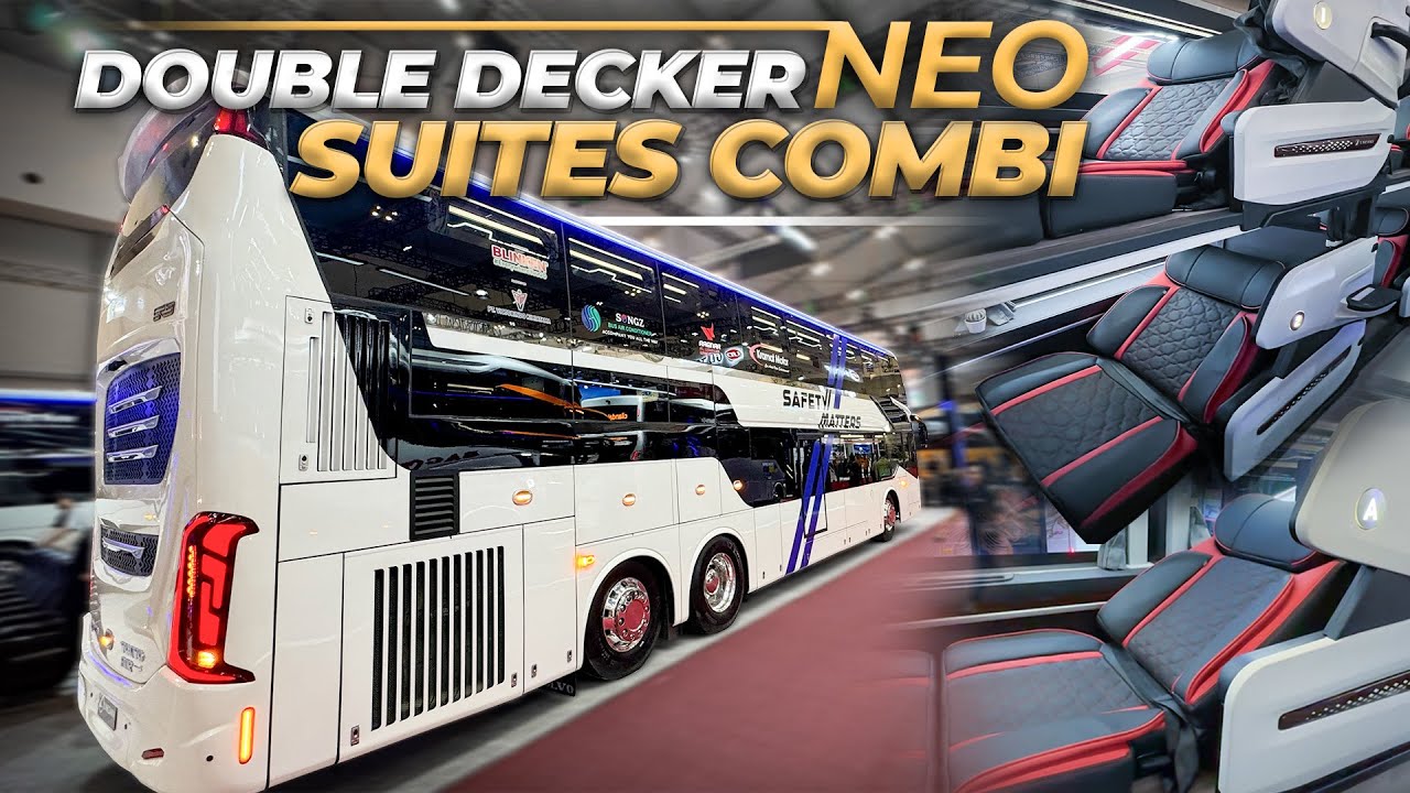 BUS TINGKAT TIGA Hadir Di GIIAS 2024 ⁉️Konsep Baru SR3 Neo DD Combi ...