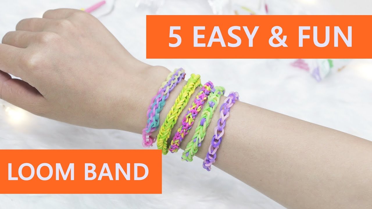 5 Fun & Easy DIY Loom Band Tutorial - YouTube