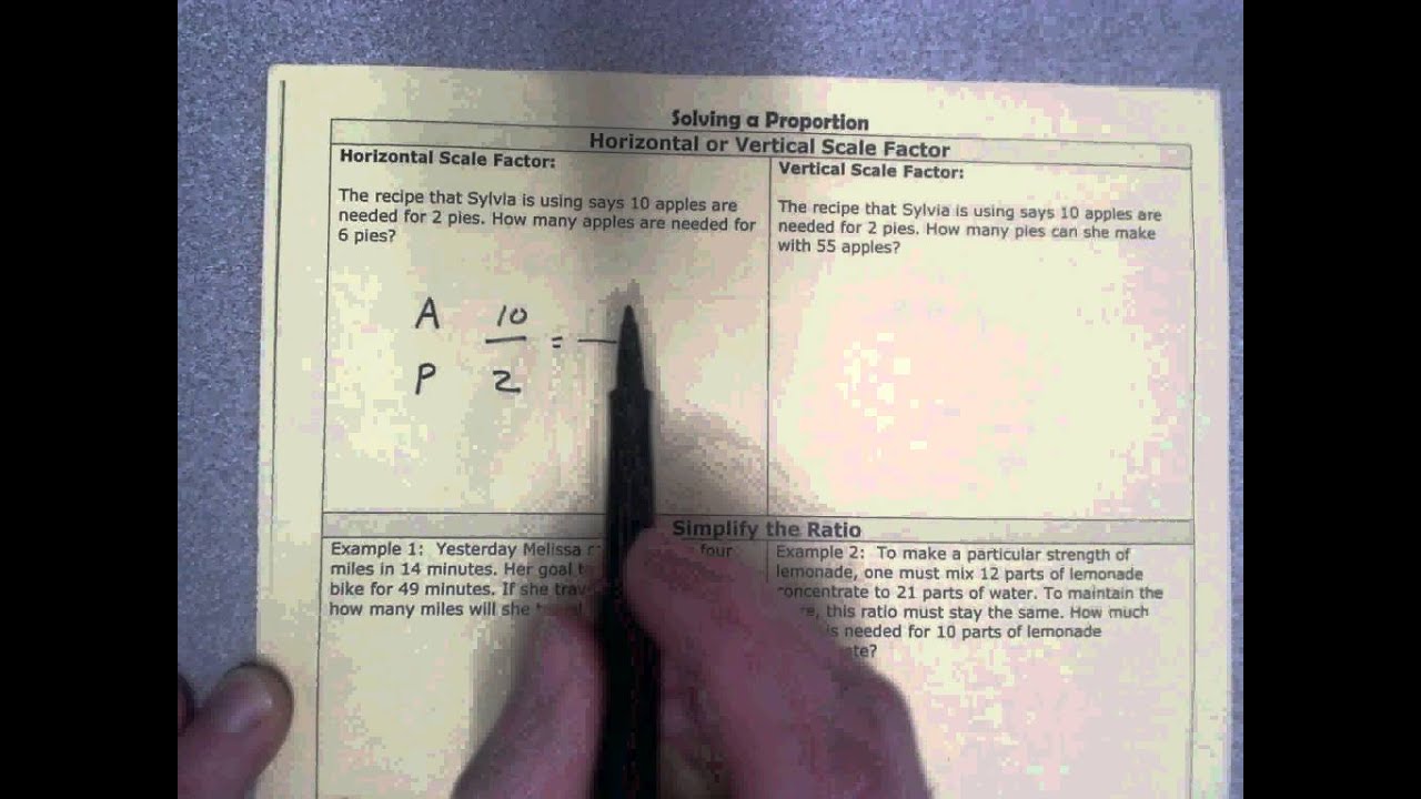 Solving a Proportion: Horizontal Scale Factor - YouTube