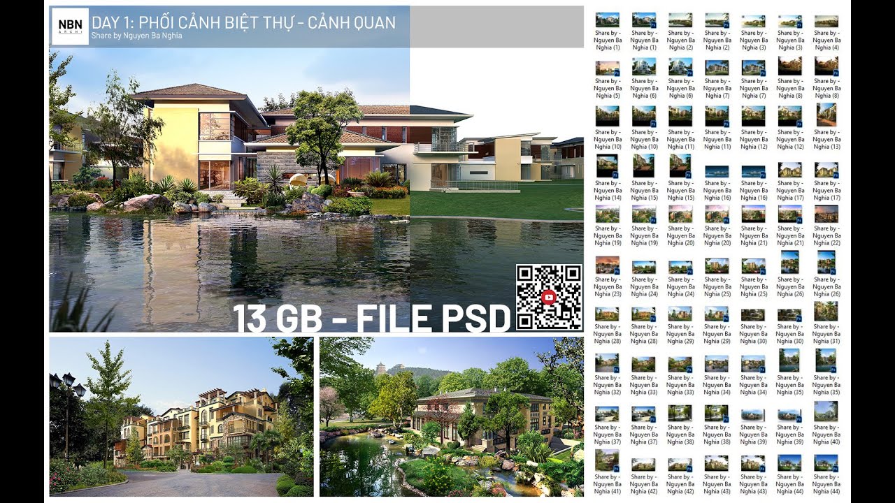 SHARE PHOTOSHOP LIBRARY 01 - VILLA - LANDSCAPE - YouTube