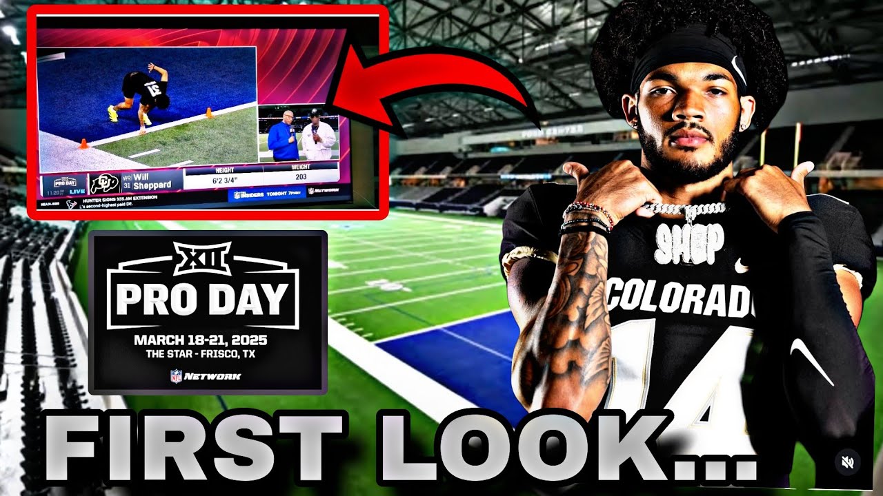 Colorado WR Will Sheppard STEAL THE SHOW At BIG12 Pro Day After RUNNING ...