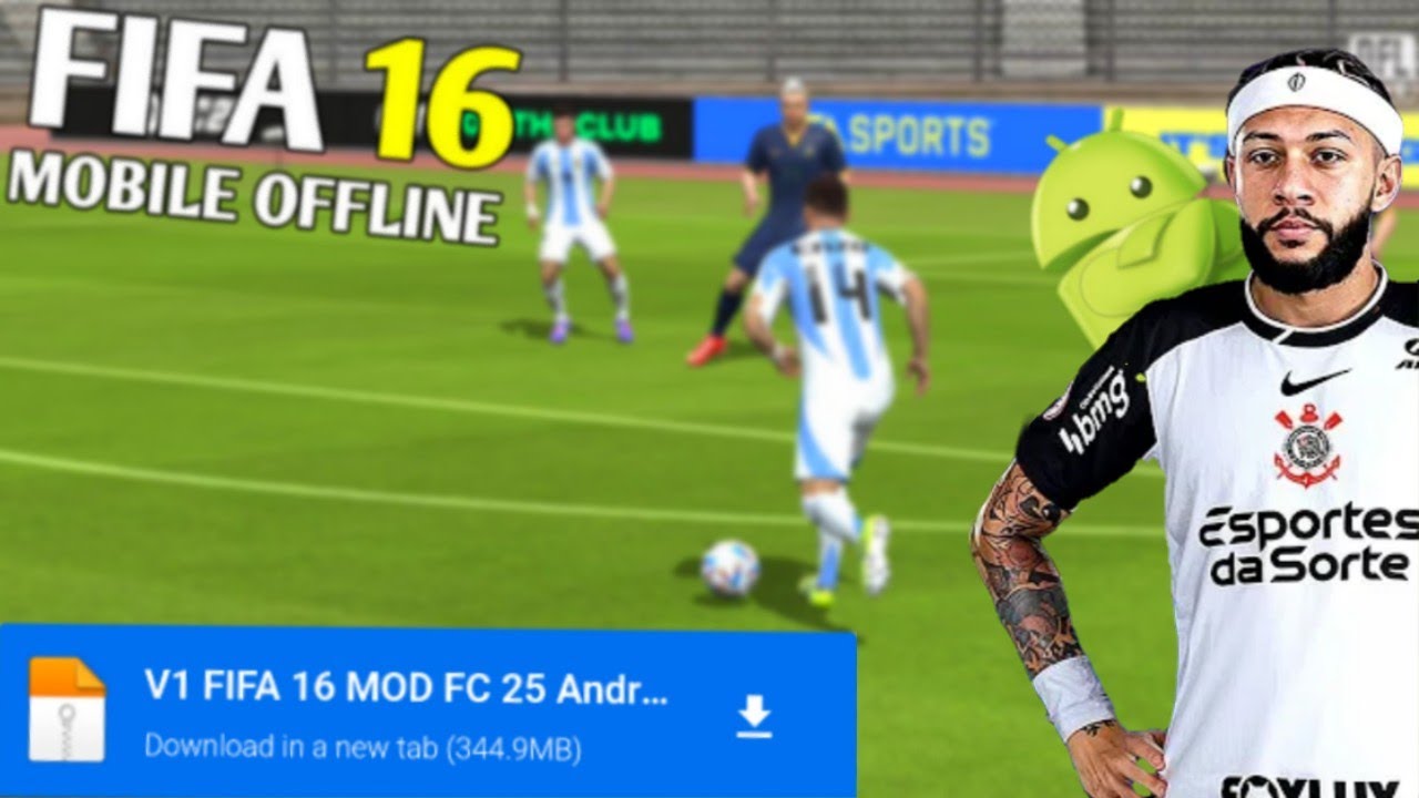CAMPEONATO NO FIFA 16 MOD DFL 25 MOBILE OFFLINE O MELHOR MOD DO FIFA 16 ...