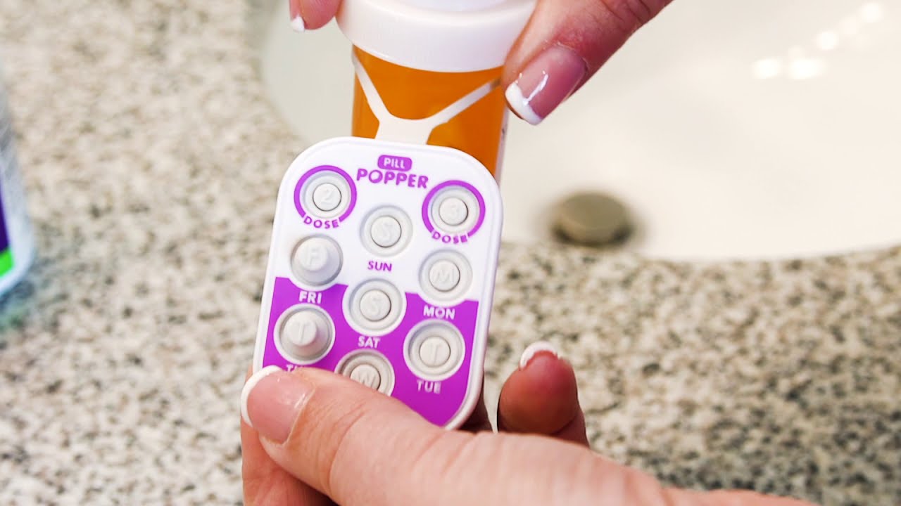 Pill Popper - Memory Aid - Medication Tracking Tag - YouTube