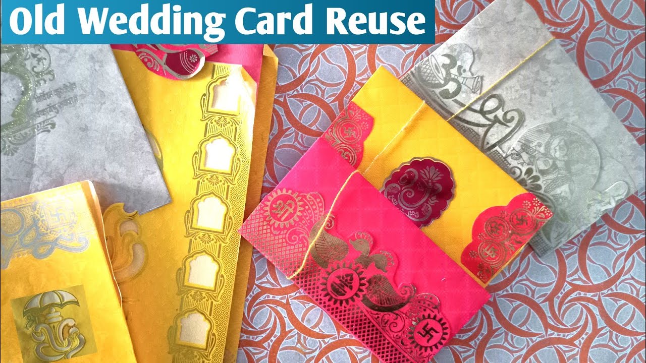 Wedding Card Reuse Idea / How to Make Shagun Envelope From Wedding Card ...