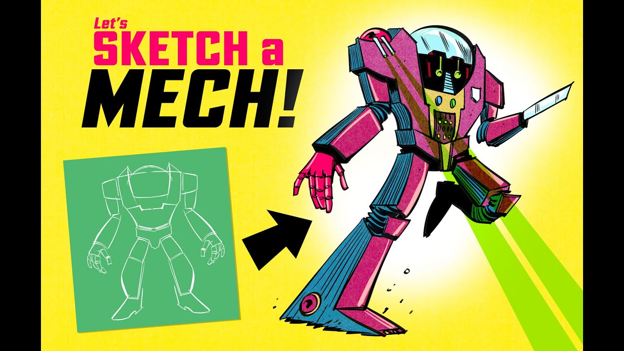 How to Draw a Mech - YouTube