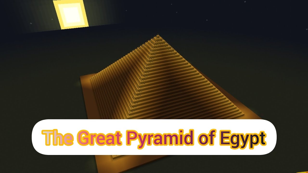 The Great Pyramid of Egypt In Minecraft - YouTube