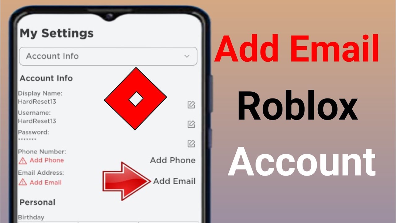 Como adicionar e-mail à conta Roblox | Adicionar e verificar e-mail no ...