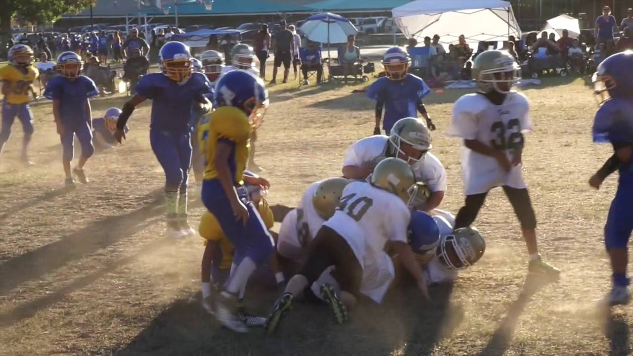 Brea Pop Warner Junior Mighty Mite vs La Mirada 2016 (scrimmage) - YouTube