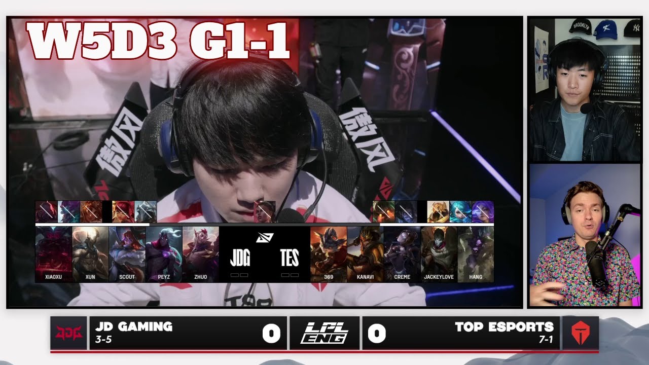 JGD vs TES - Game 1 | Week 5 Day 3 LPL Summer 2025 Split 3 | JD Gaming ...