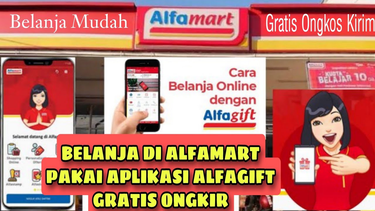 Cara belanja di alfamart pakai aplikasi alfagift | tutorial - YouTube