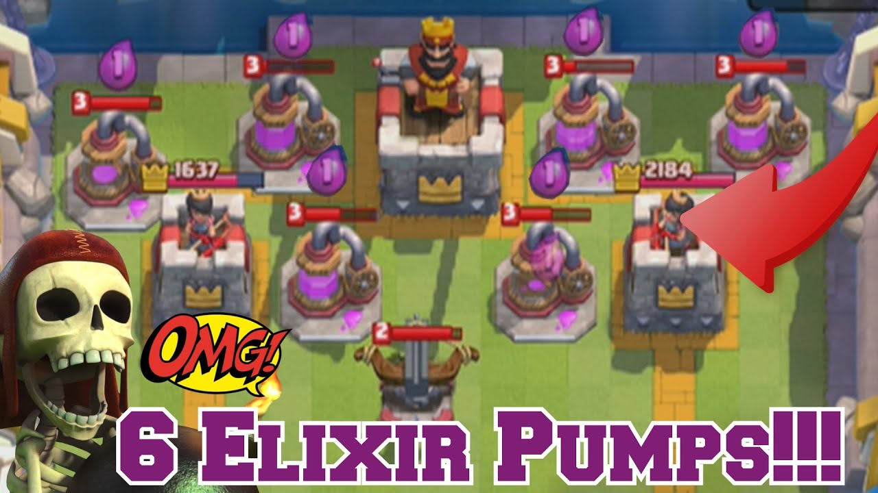 Clash Royale | 6 ELIXIR PUMPS + X-BOW! "WTF!" BEST or WORST DECK EVER?! - YouTube