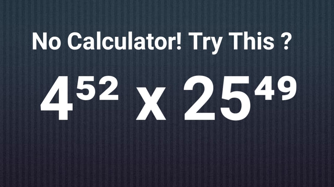 How To Calculate With No Calculator - YouTube
