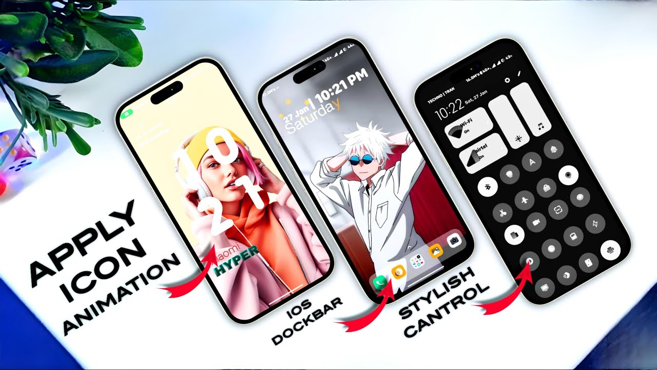 Apply Xiaomi HyperOS Icon Animation In Miui14 Ios17 Dock Bar & Cantrol ...
