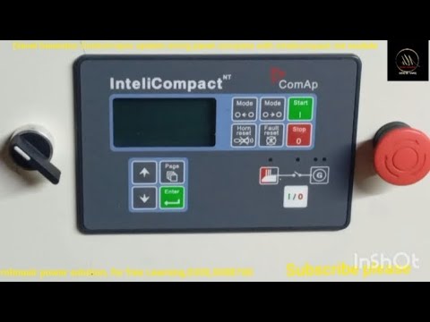 Diesel Generator control+sync system wiring panel complete - YouTube