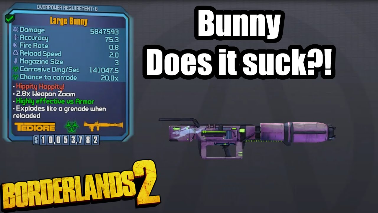 Borderlands 2: Legendary Bunny- Does it suck!? - YouTube