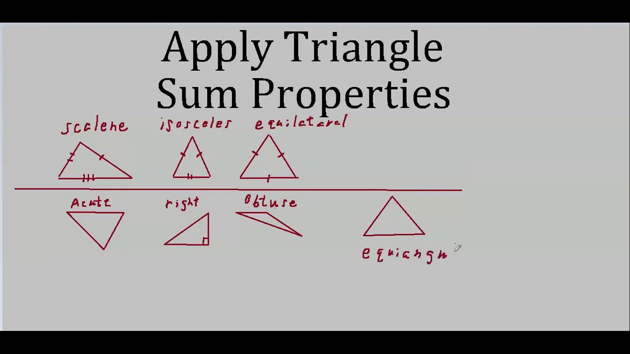 ch4-1 Triangle Sum Properties - YouTube